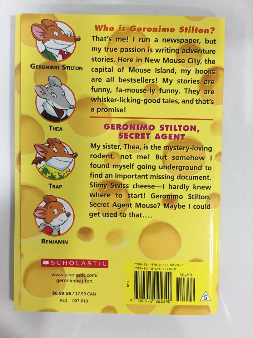 Geronimo Stilton - Geronimo Stilton, Secret Agent, Books & Stationery ...