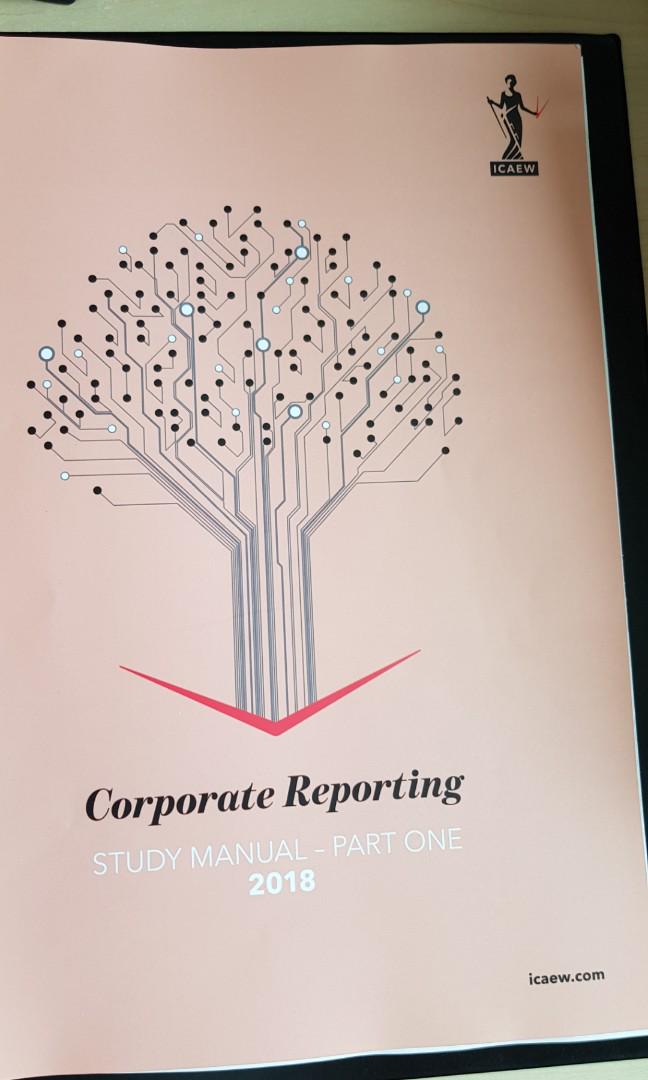 ICAEW ACA Corporate Reporting 2018 Study Manual & Question Bank ...