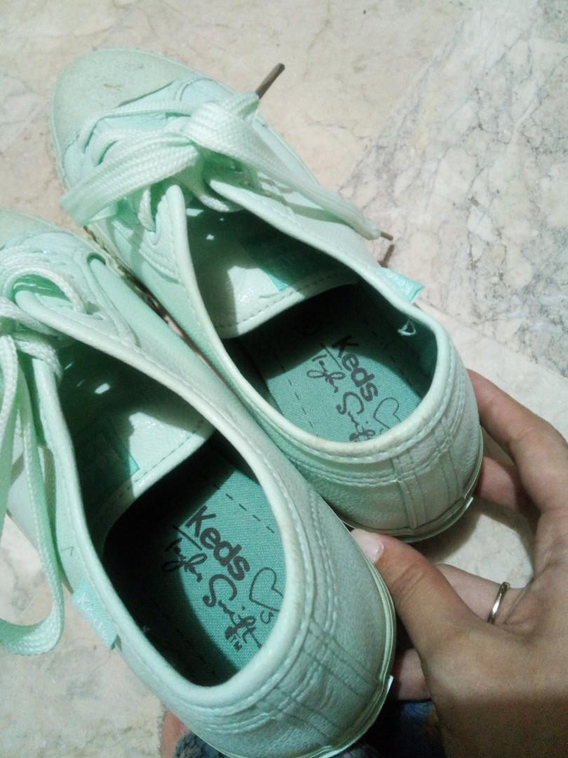 Keds Taylor Swift Mint Green Sneakers, Women's Fashion, Footwear, Sneakers on Carousell