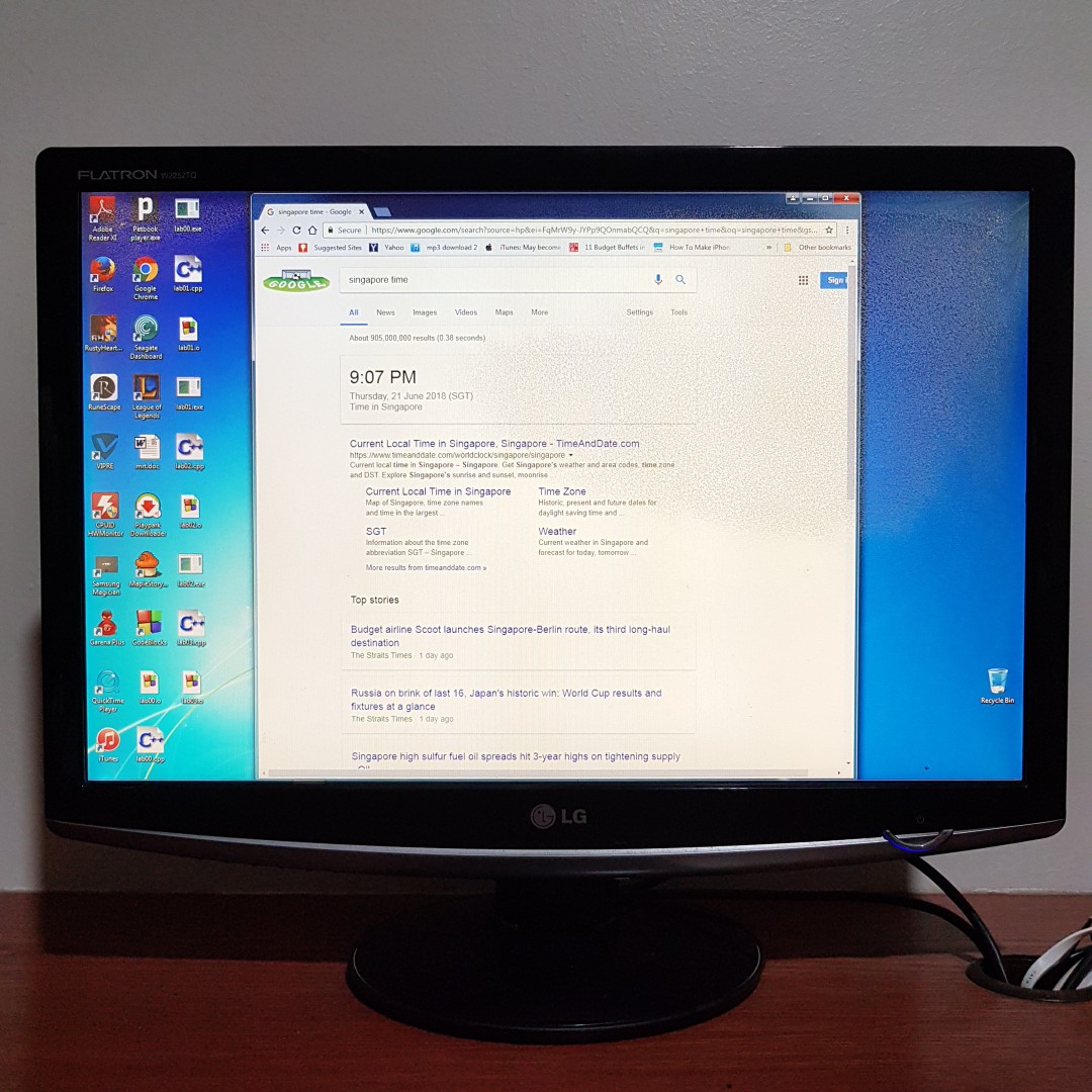 LG FLATRON W2252TQ Monitor, Computers & Tech, Parts & Accessories ...
