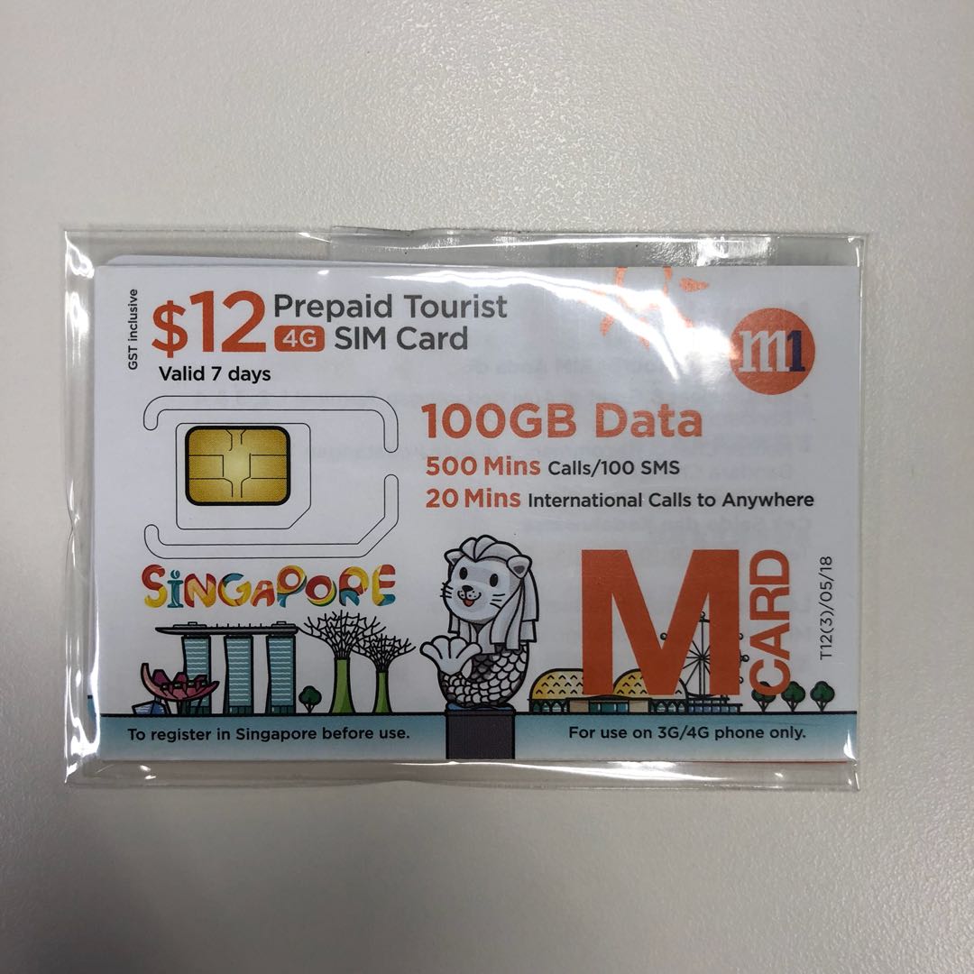 M1 $12 Tourist SIM Card, Everything Else on Carousell