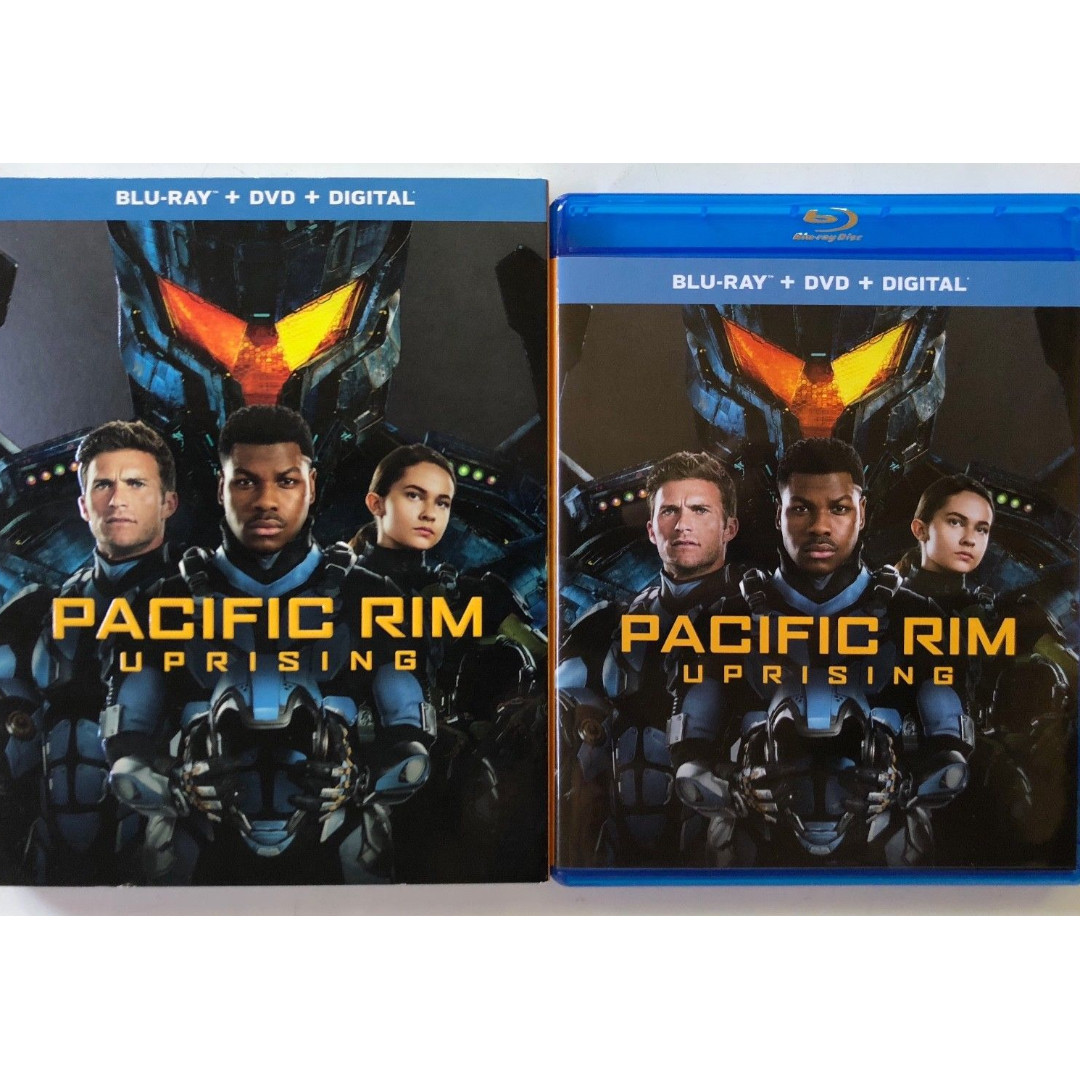 PACIFIC RIM UPRISING BLU RAY DVD 2 DISC SET + SLIPCOVER SLEEVE, Hobbies ...