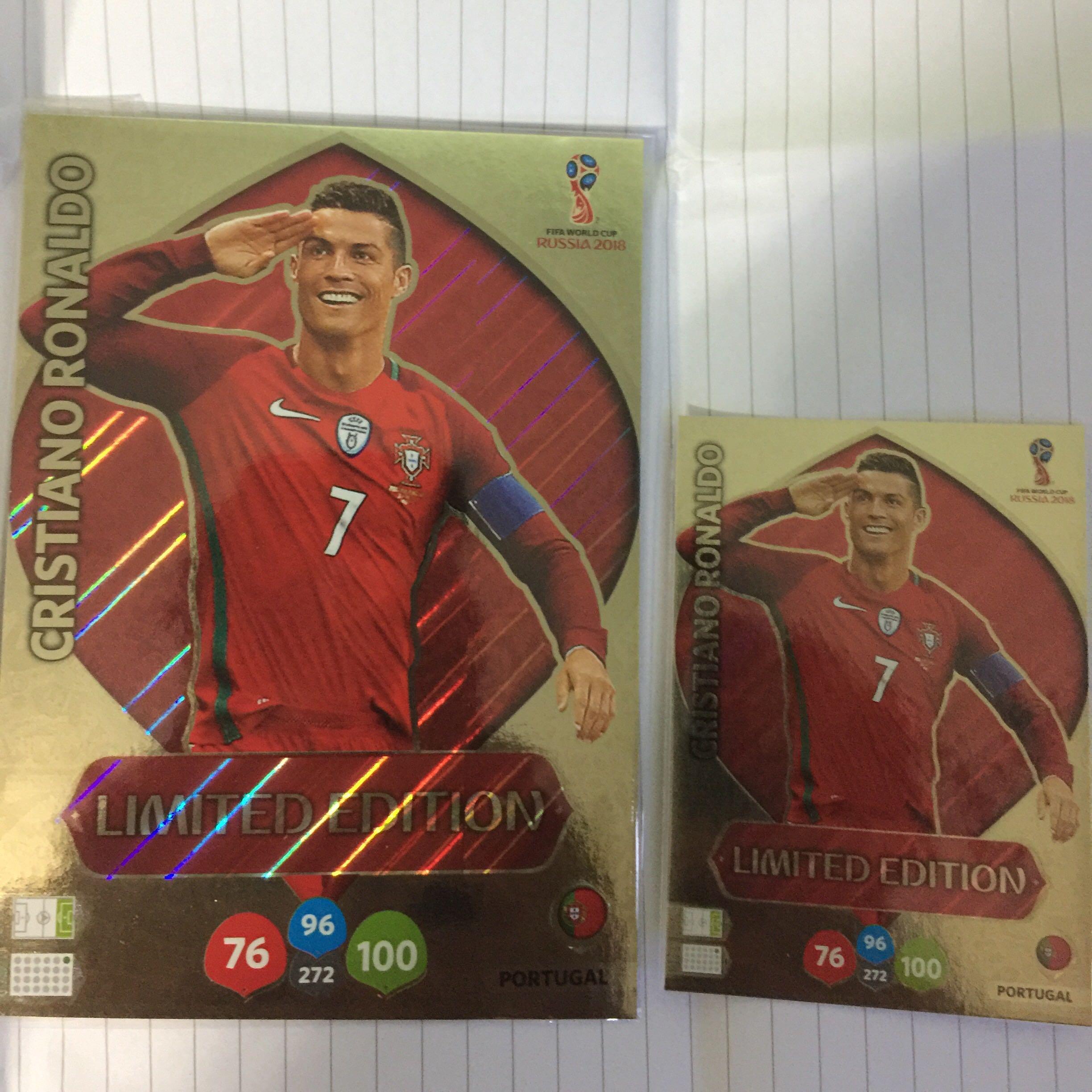 Panini Adrenalyn XL World Cup Russia 2018 Cristiano Ronaldo Limited ...