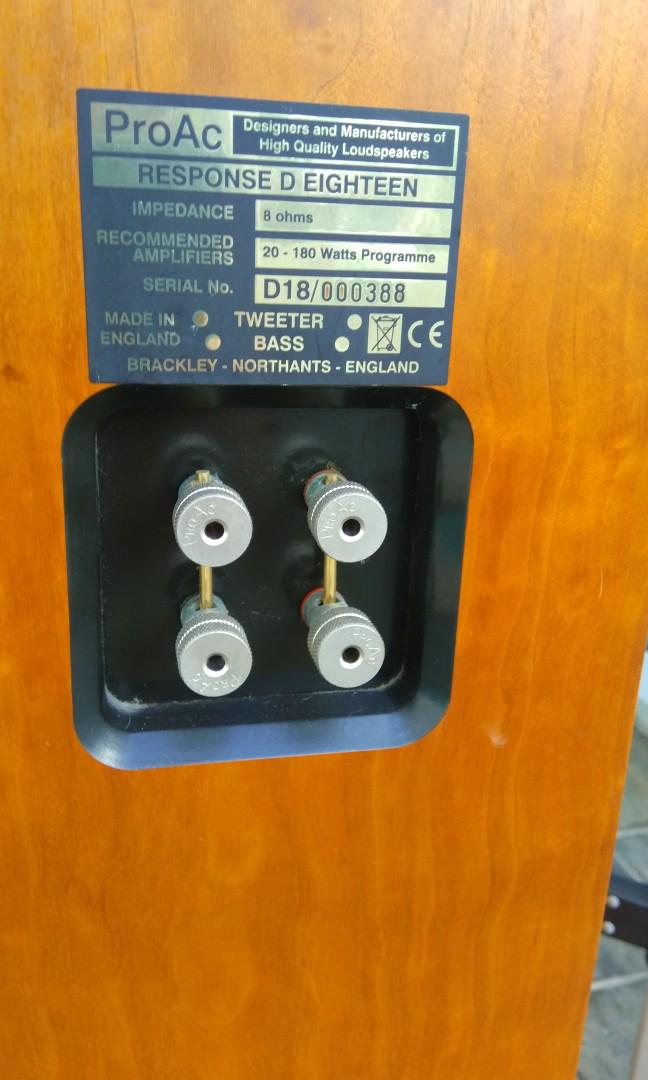 Proac Response D18 Floorstanders, Audio, Other Audio Equipment on Carousell