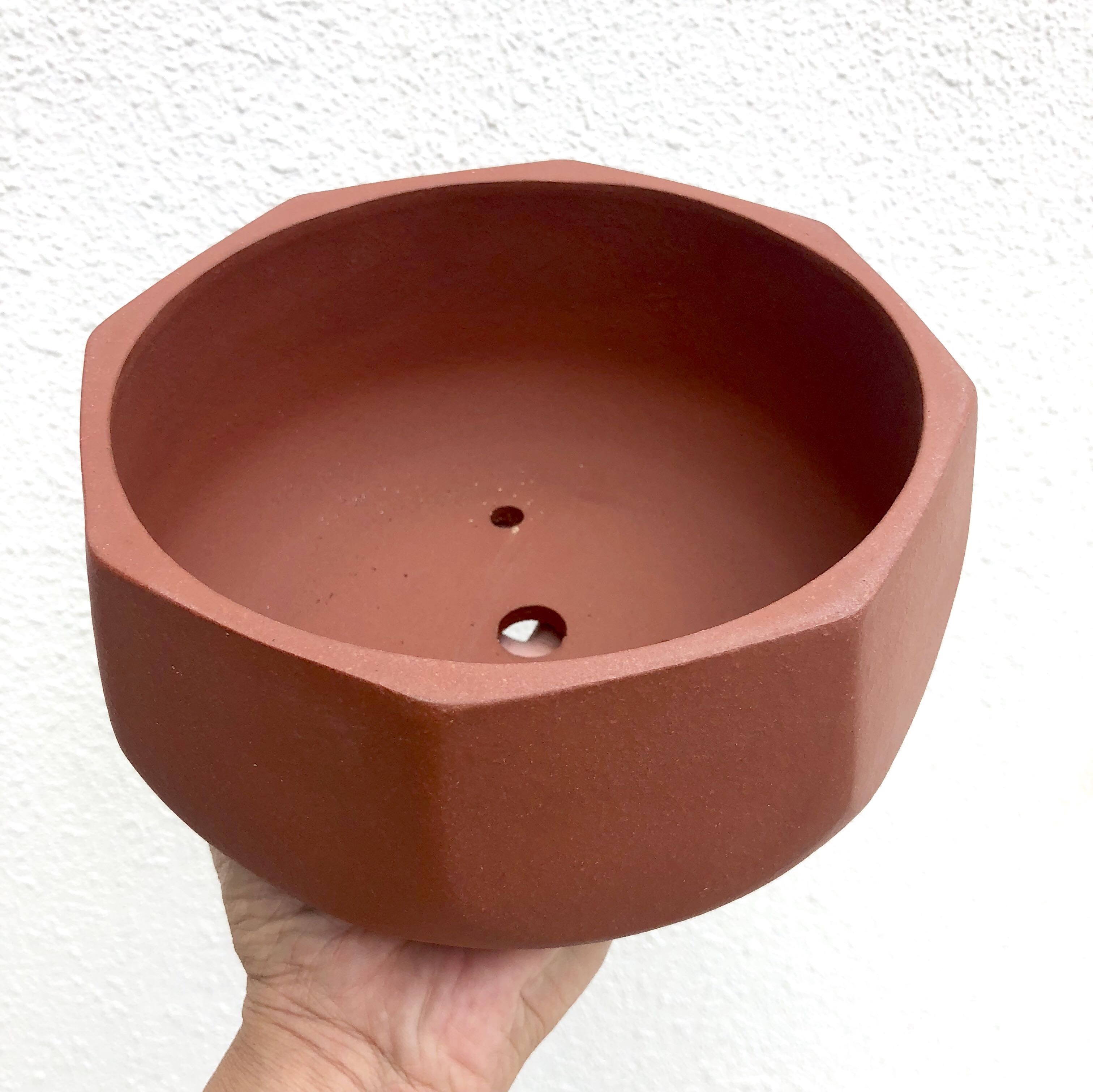 Round zisha pot with octagonal edge, Furniture & Home Living, Gardening ...