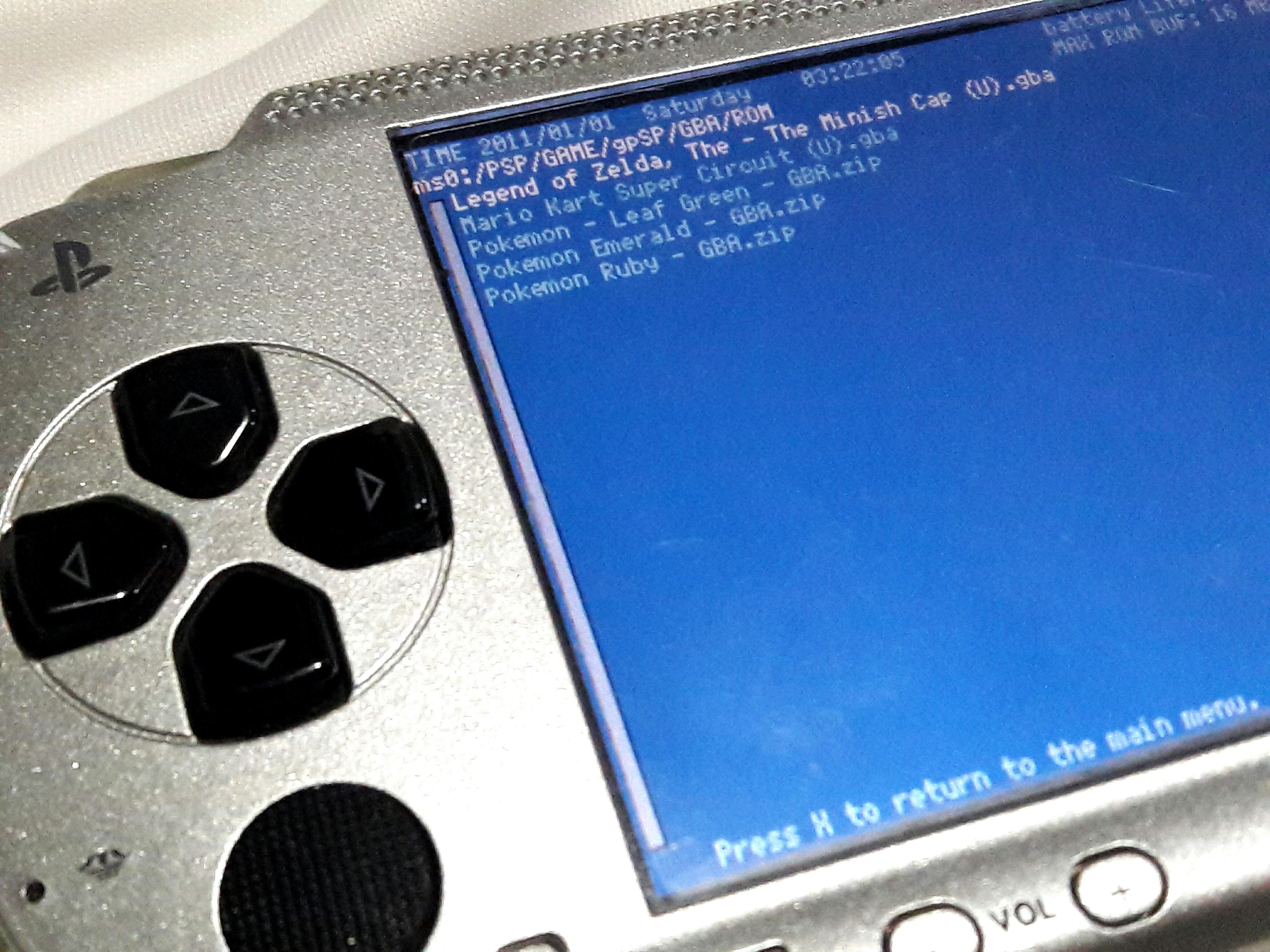 Silver Psp 1000 fat phat v6.60 Downloadable, Video Gaming, Video Game ...