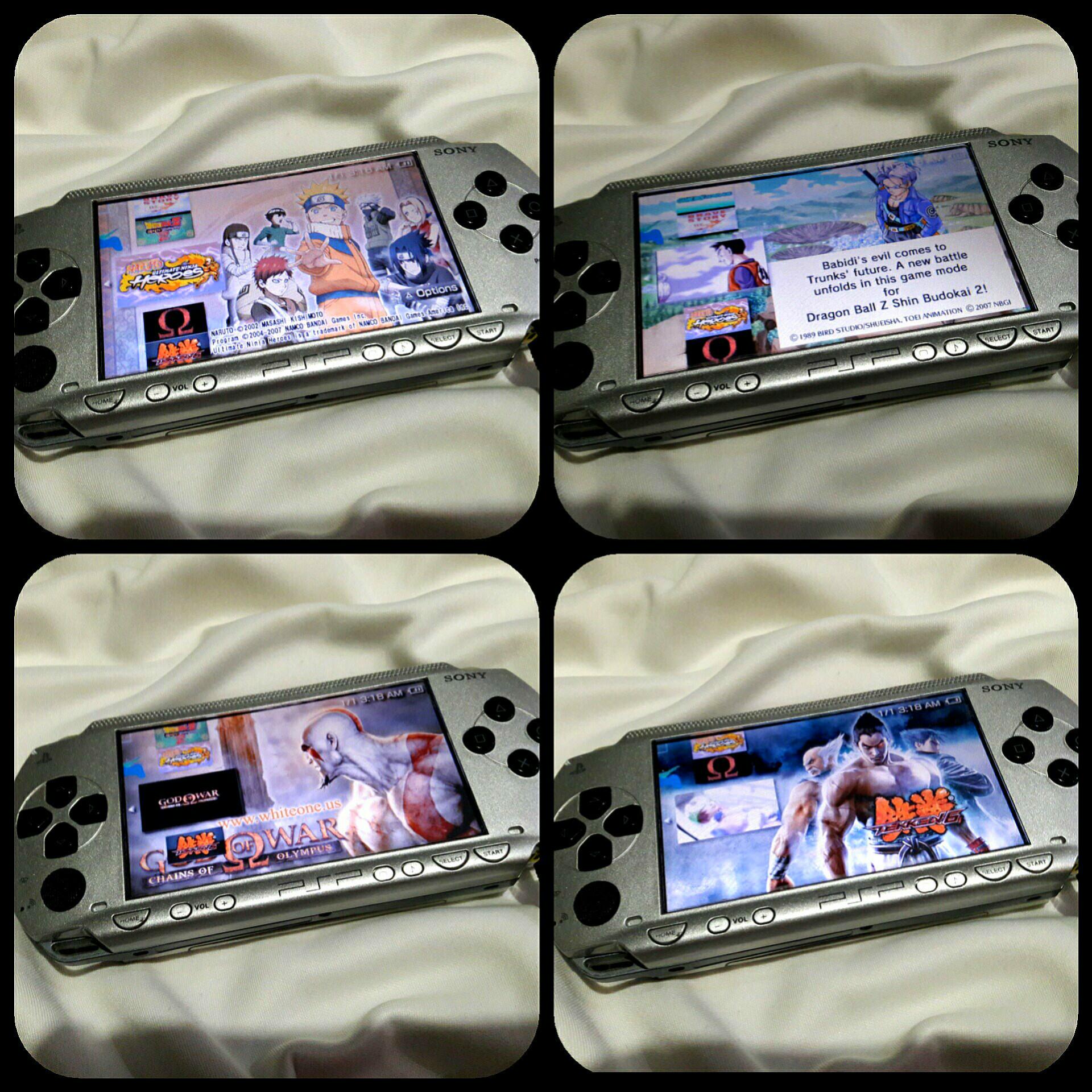 Silver Psp 1000 fat phat v6.60 Downloadable, Video Gaming, Video Game ...