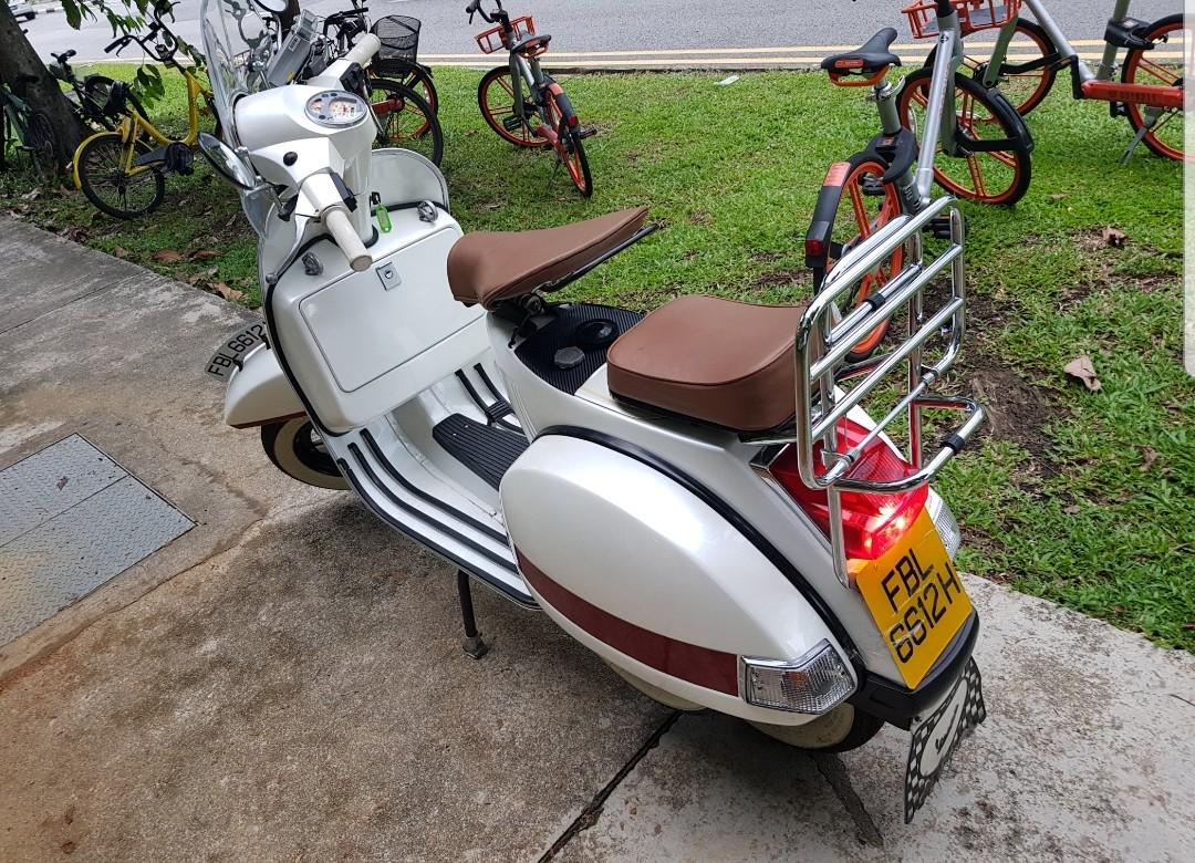 Vespa Rear Rack for PX (Original Vespa), Motorcycles, Motorcycle ...