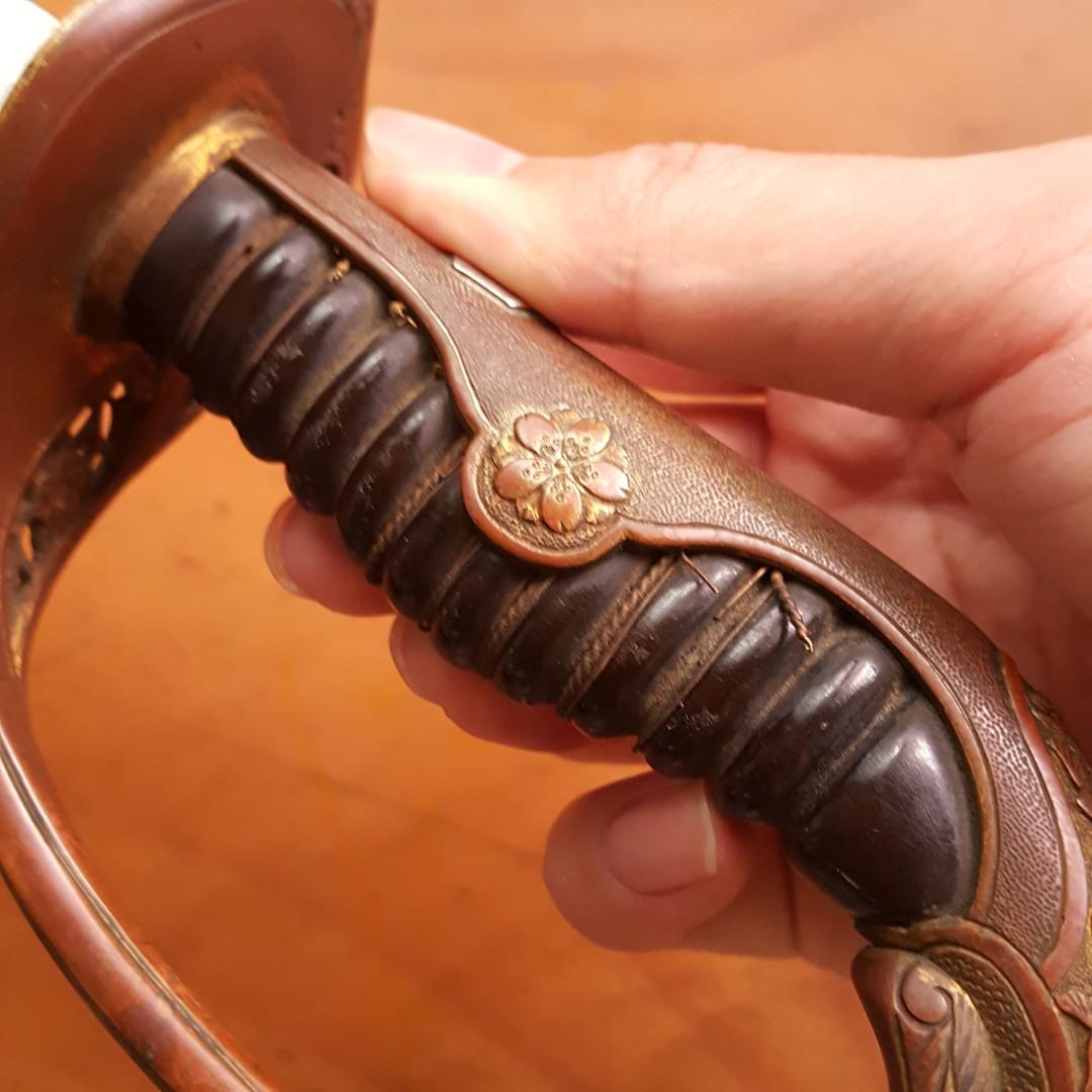 WW2 Parade Sword Gunto Japan (No Blade) Naoe Mon, Hobbies & Toys ...