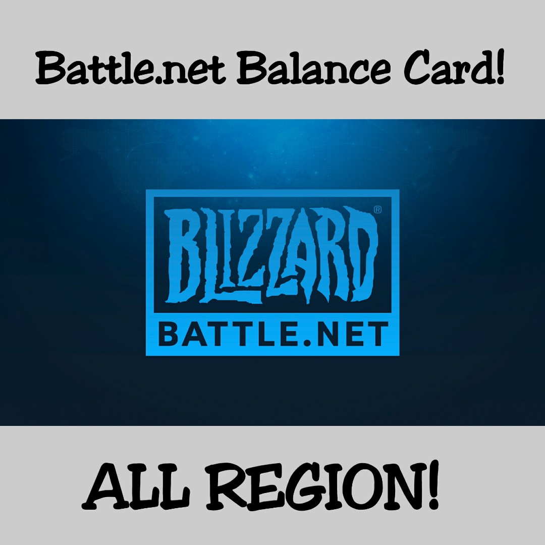 Blizzard Battle.net Balance / Gift Card [ ALL REGION ], Video Gaming ...