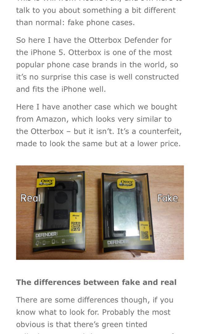 ‼️BE AWARE...PLS READ‼️HOW TO SPOT FAKE OTTERBOX (DEFENDER), Mobile ...
