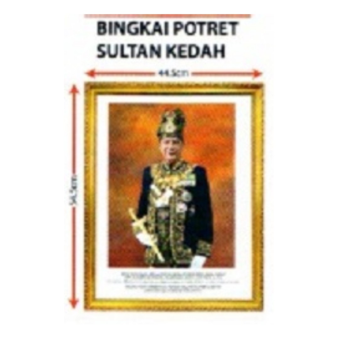 Bingkai Potret Sultan Kedah(PSSB-0335), Hobbies & Toys, Books ...