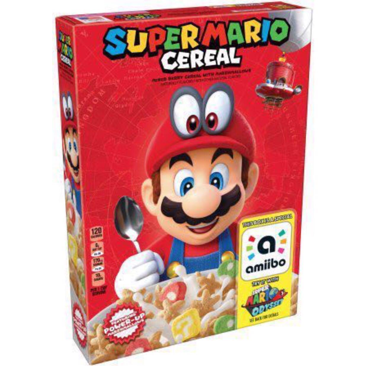 Kellogg's Limited Edition Super Mario Marshmallow Cereal, Food & Drinks ...