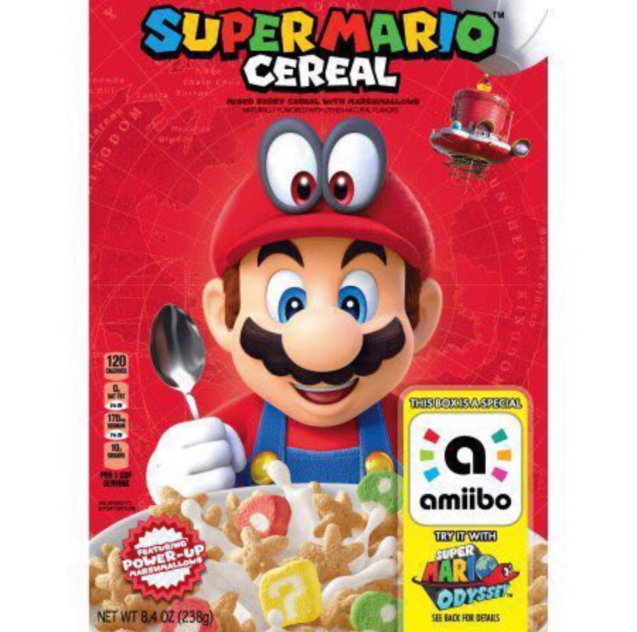 Kellogg's Limited Edition Super Mario Marshmallow Cereal, Food & Drinks ...