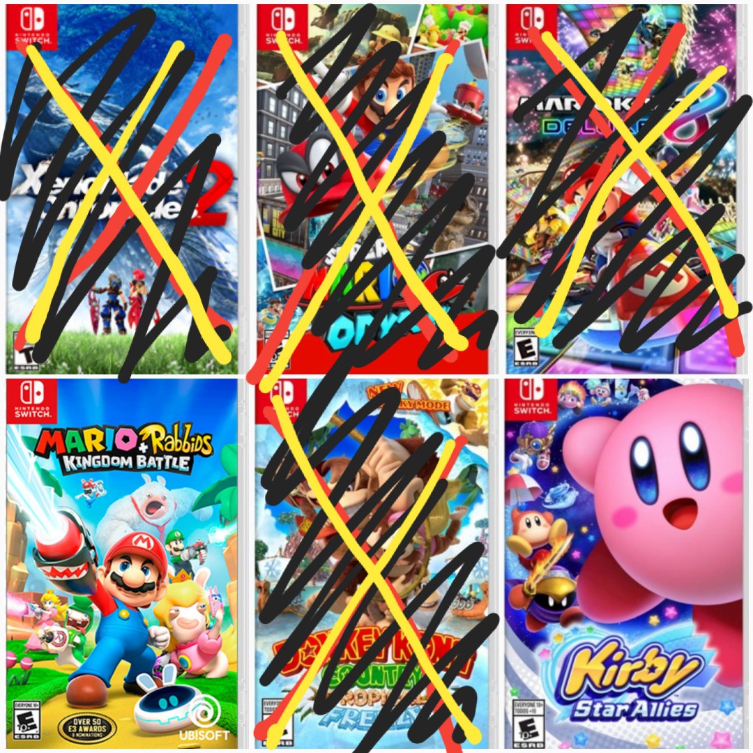 Mario + Rabbids & Kirby bundle, Video Gaming, Video Games, Nintendo on ...