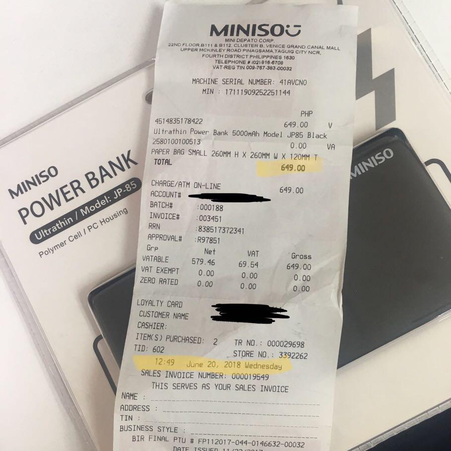 Miniso Power Bank 5000mAh, Computers & Tech, Parts & Accessories ...