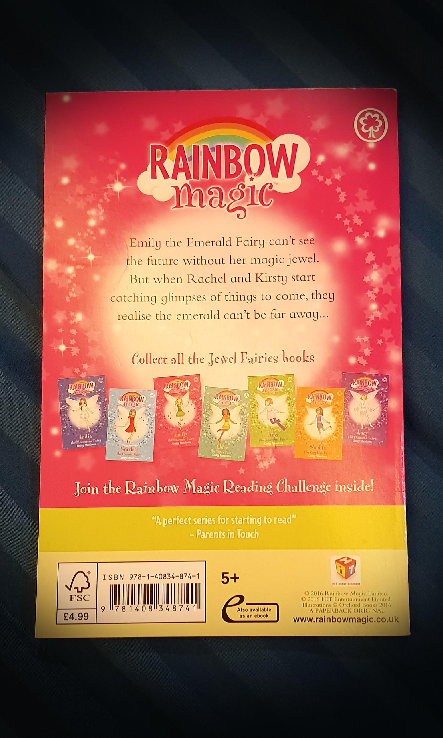 Pre-loved Rainbow Magic book Emily the Emerald Fairy, Hobbies & Toys ...
