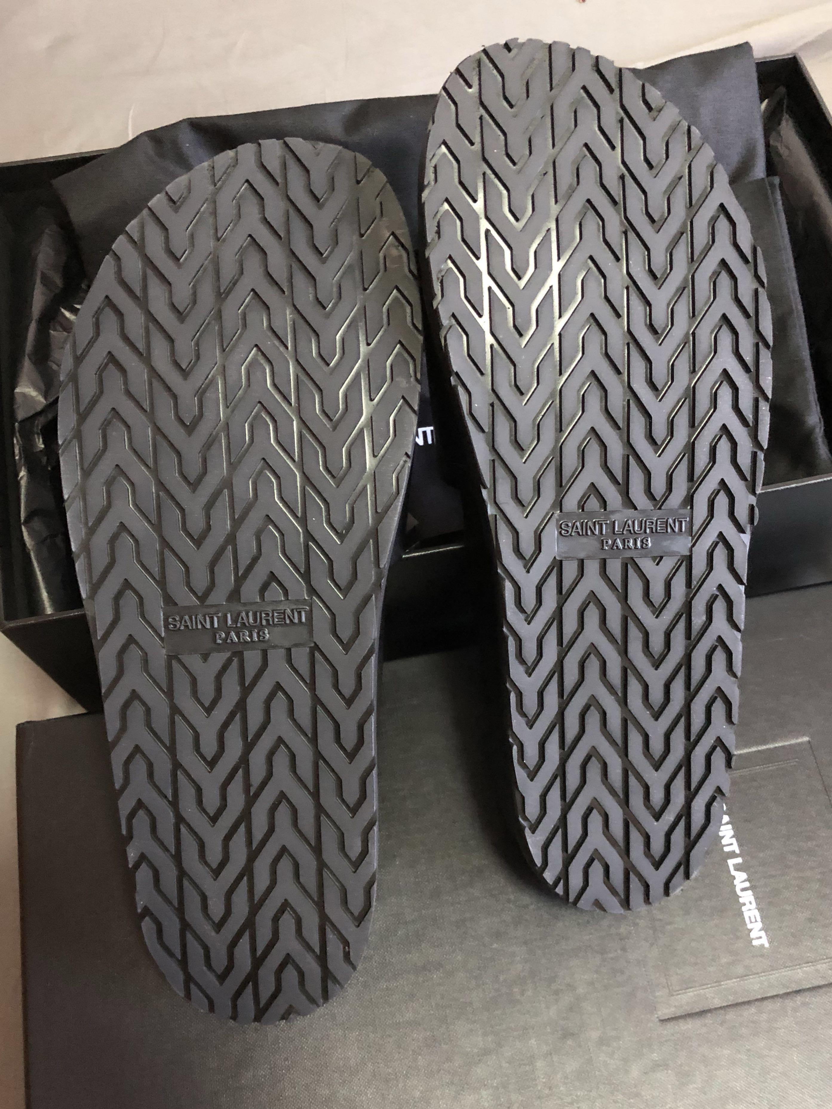 Saint Laurent Paris YSL Jimmy Slides Sandals Black Brand New, Men's ...