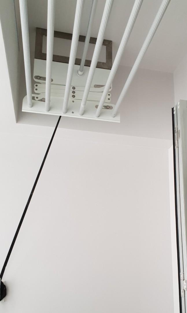 HDB BTO Standard Ceiling Mount Laundry Rack, Furniture & Home Living ...