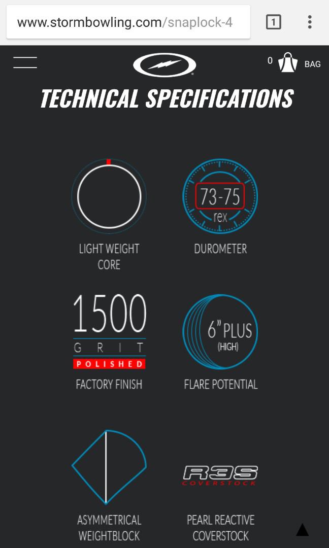 Storm snap lock bowling ball, Sports Equipment, Sports & Games ...