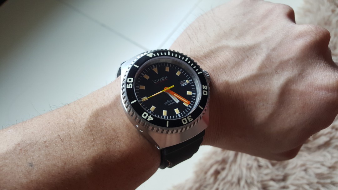 Zinex Heliox SuperSub 2500m, Luxury, Watches on Carousell