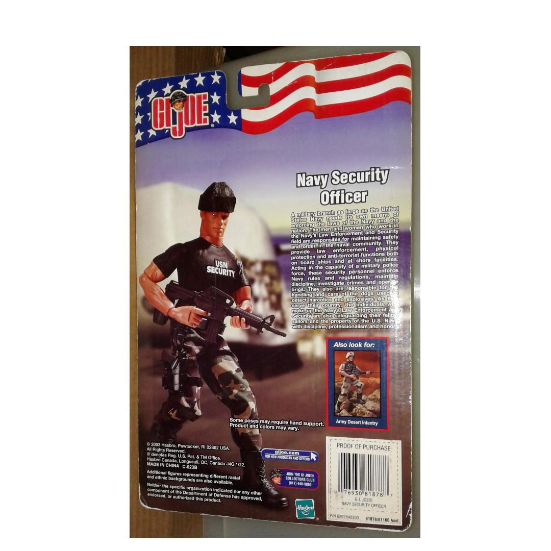 絕版 2003年 Hasbro G.I. Joe Navy Security Officer 12吋 action figure 1款, 興趣 ...