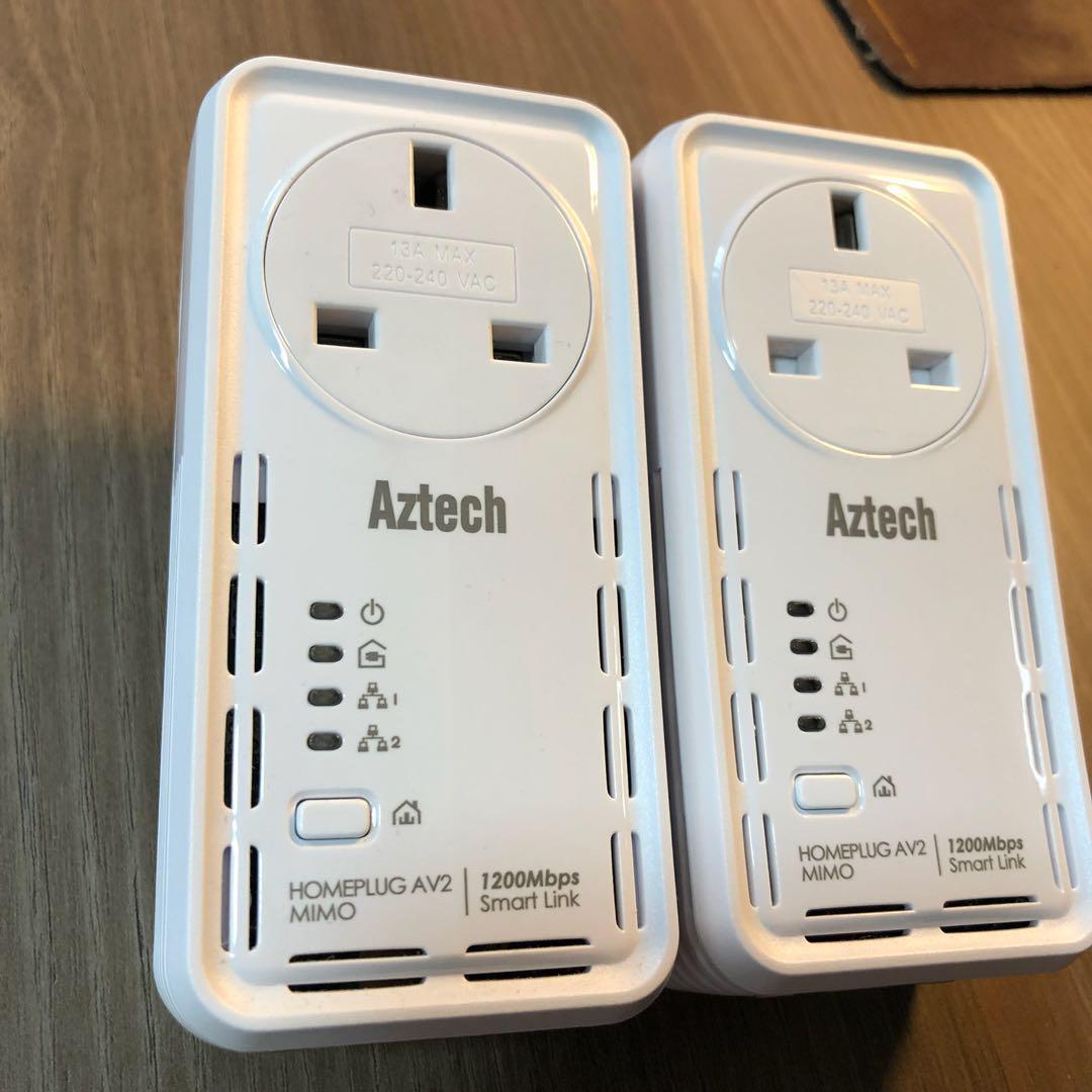 Aztech HL129EP homeplug 1200mbps, Computers & Tech, Parts & Accessories ...