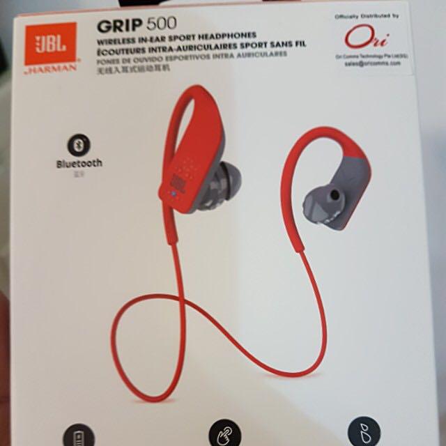 BNIB JBL Grip 500 Red, Audio, Headphones & Headsets on Carousell