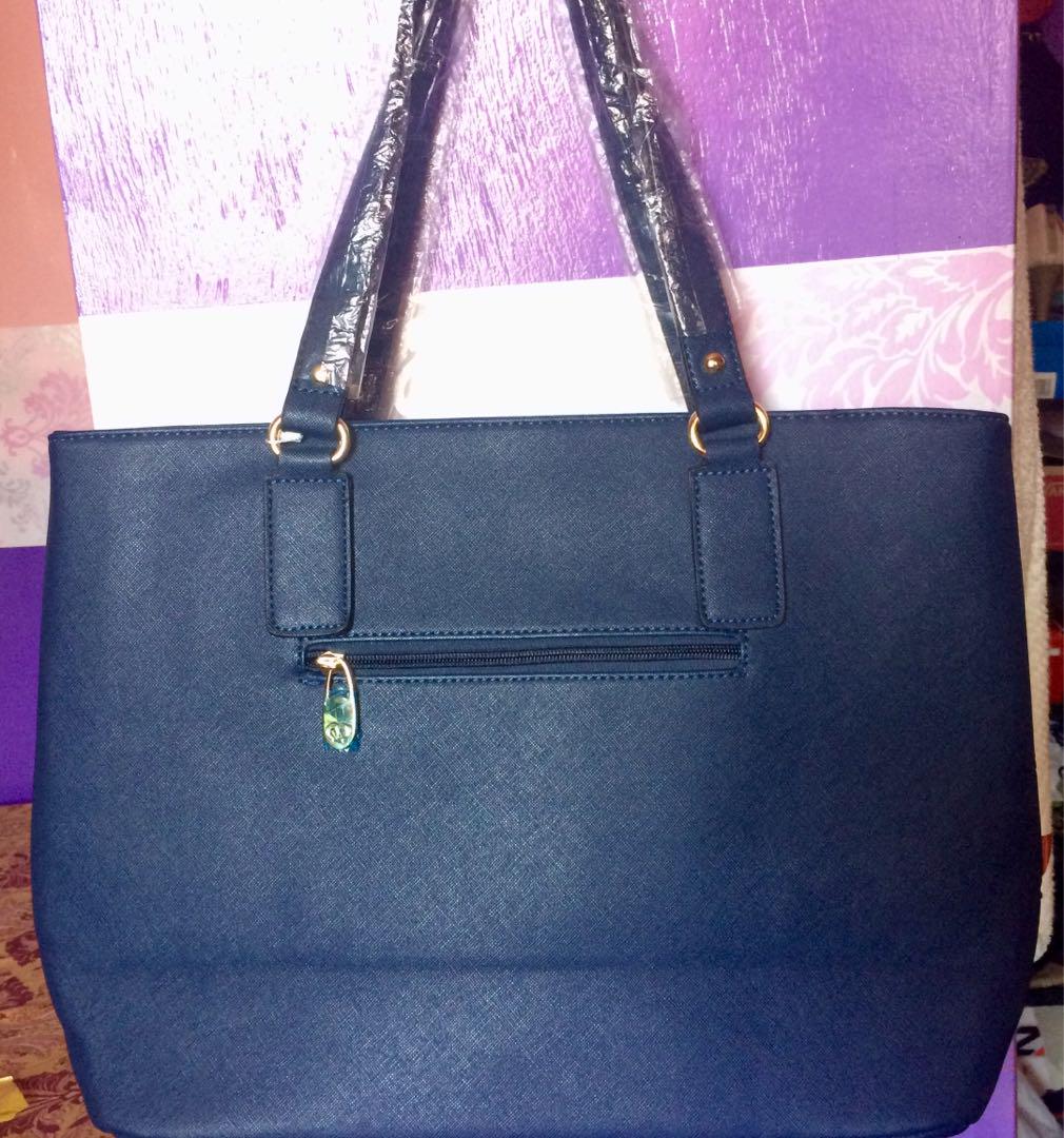 Brand new Michaela Navy blue Shoulder bag, Women's Fashion, Bags ...