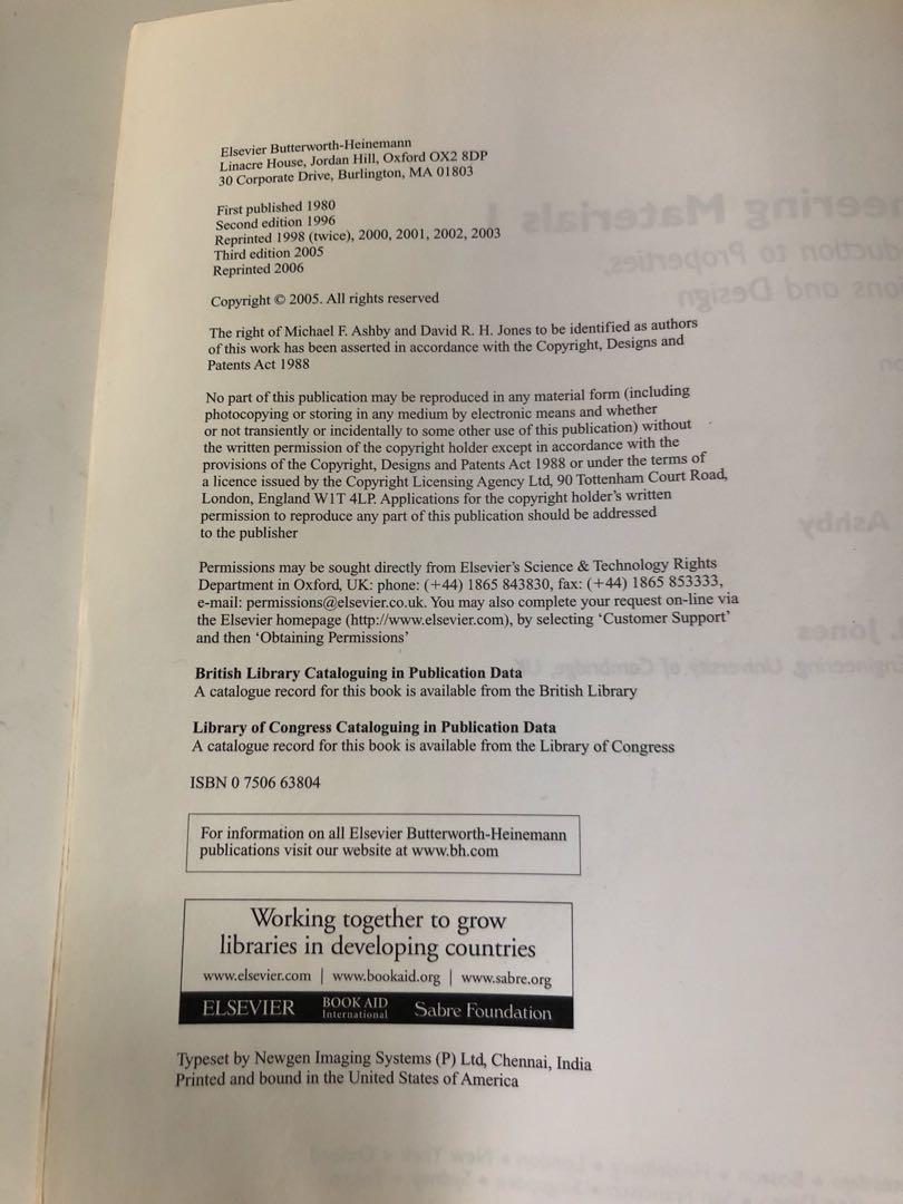 Engineering Materials 1, 3rd Ed 2005, Hobbies & Toys, Books & Magazines ...