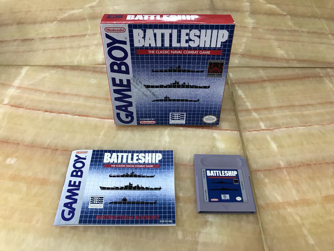 Game boy 1992 Gameboy Battleship cartridge with box and manual, Video ...