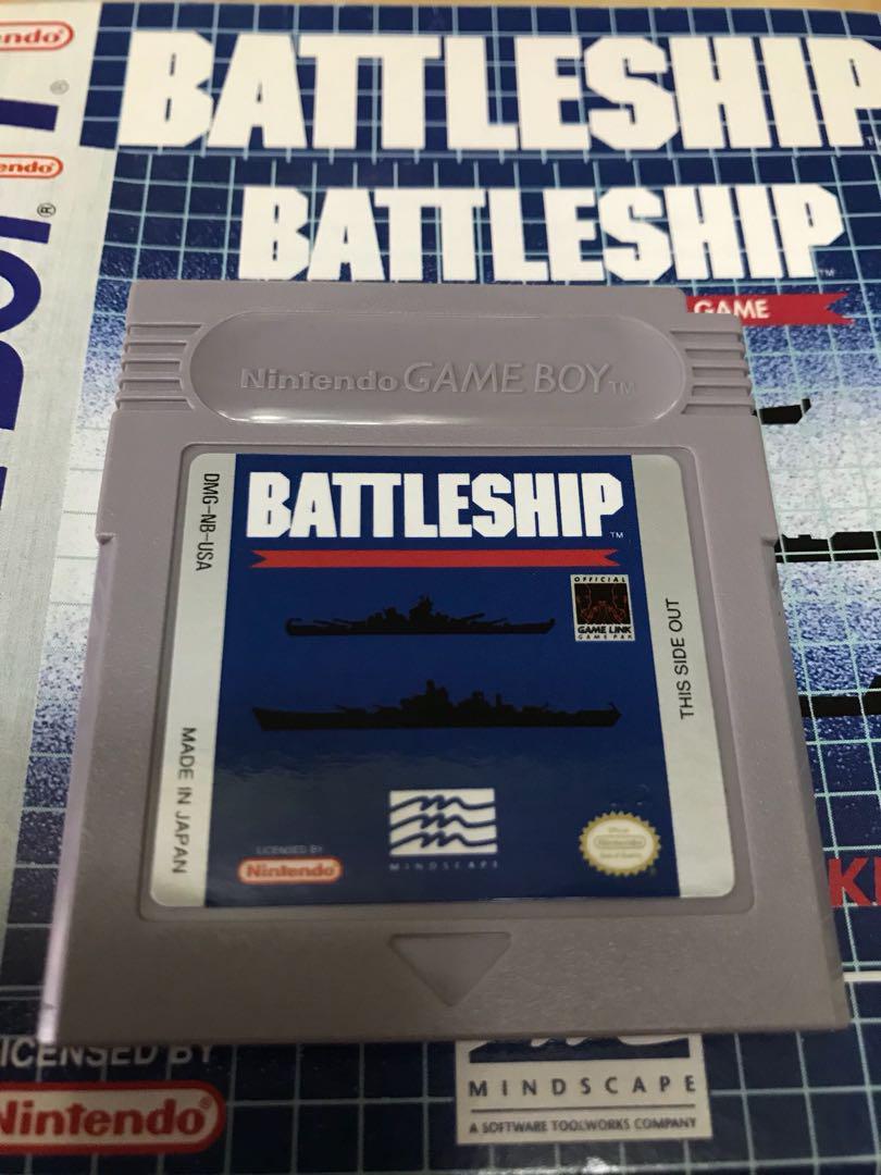 Game boy 1992 Gameboy Battleship cartridge with box and manual, Video ...