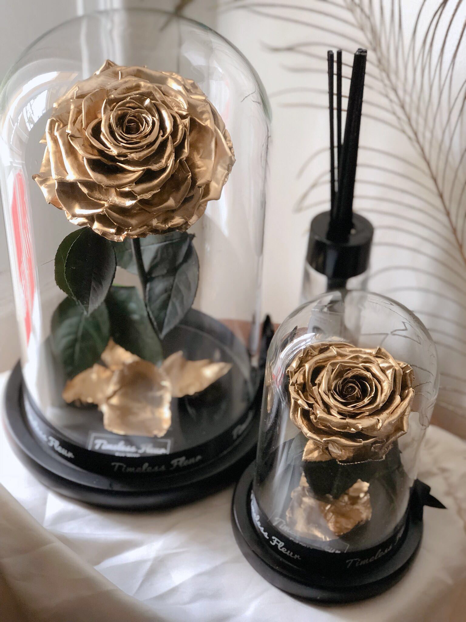 Gold Coated Preserved Rose, Hobbies & Toys, Stationery & Craft, Flowers ...