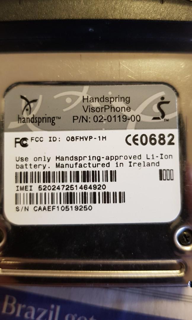 Handspring Visorphone module + battery + Handspring charger, Sports ...