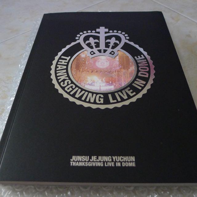 JYJ JUNSU/ JEJUNG/ YUCHUN Thanksgiving Live in Dome Photo Book (Limited Edition), Hobbies & Toys ...
