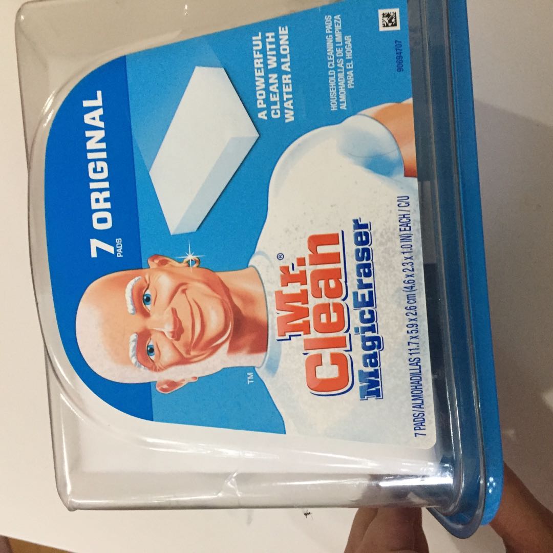 Mr Clean Magic Eraser 4pcs with tub, Hobbies & Toys, Stationary & Craft ...