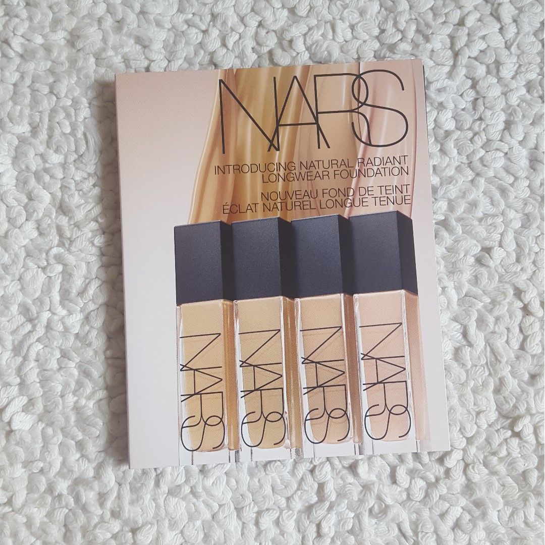 NARS NATURAL RADIANT LONGWEAR FOUNDATION SAMPLE SAMPLE SET - LIGHT ...