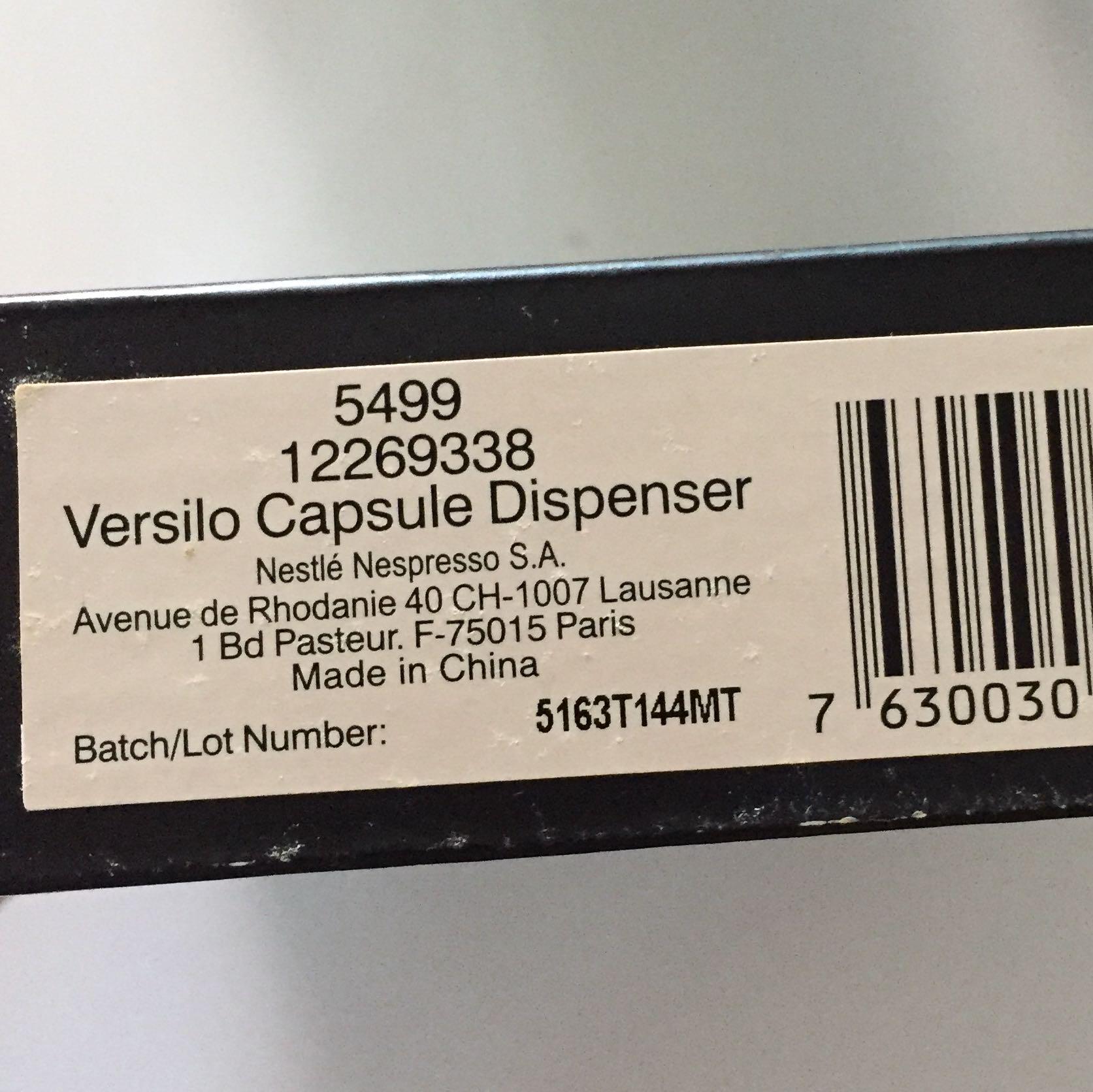 Nespresso Riedel Glass & Versilo Capsule Dispenser, Everything Else on ...