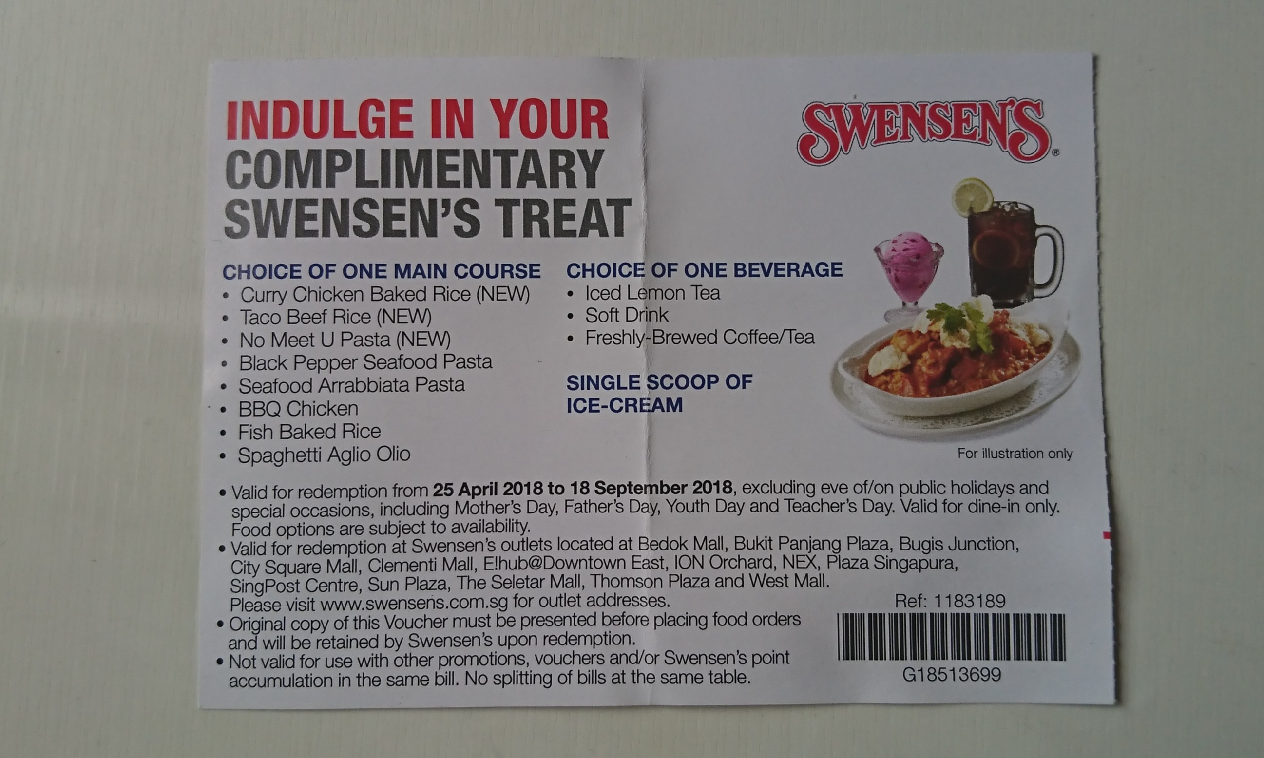 Swensen's Meal Voucher, Tickets & Vouchers, Vouchers on Carousell