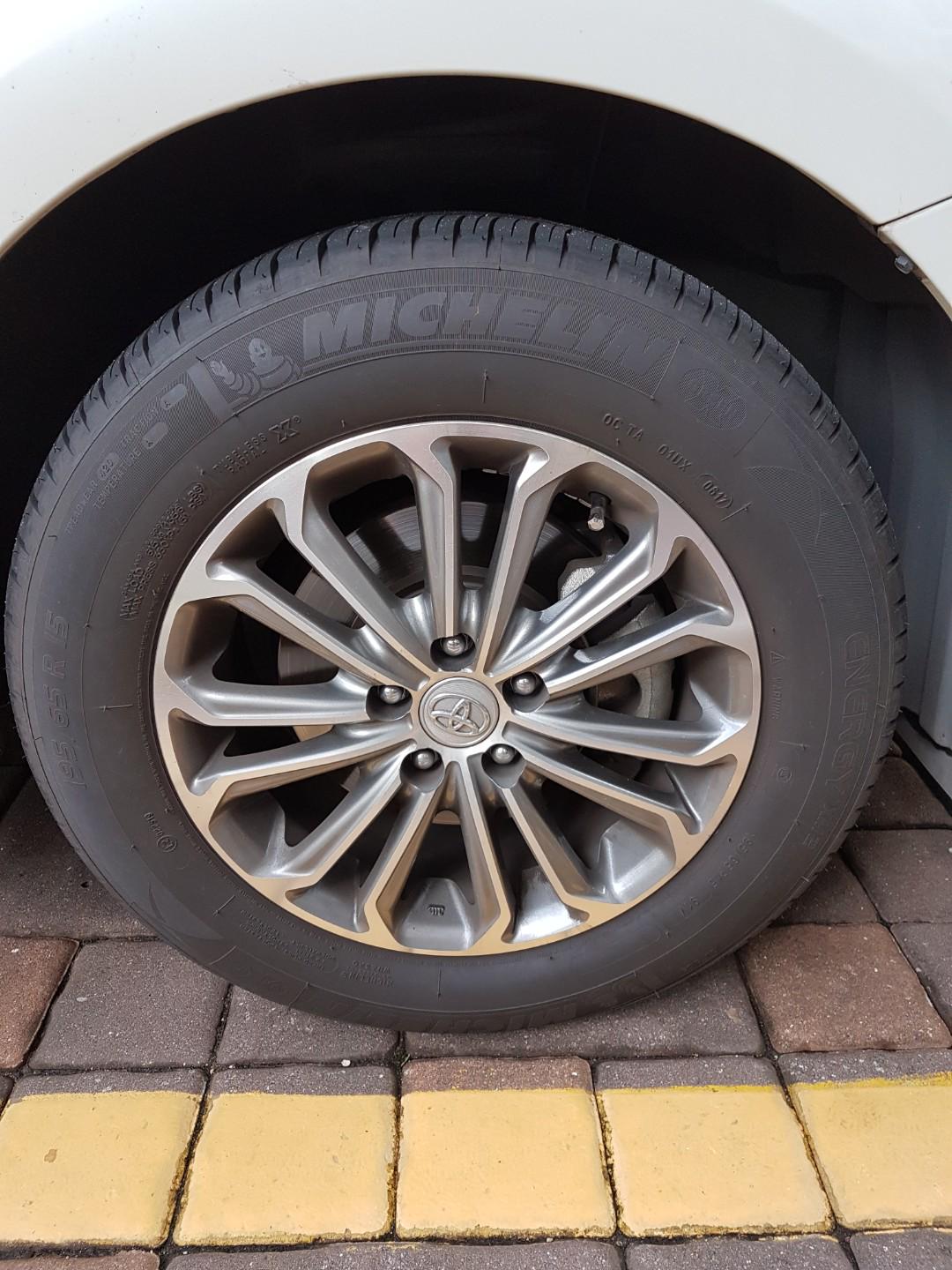 Toyota wish 15 inch rims, Car Accessories, Accessories on Carousell