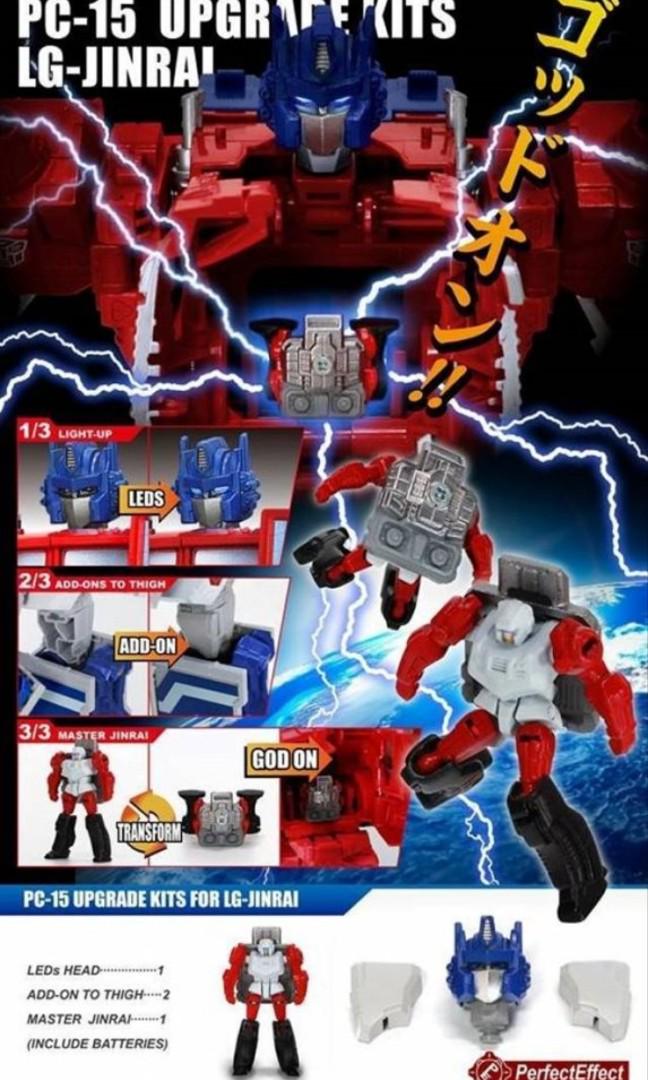 Transformers LG EX God Ginrai with addons, Hobbies & Toys, Toys & Games ...