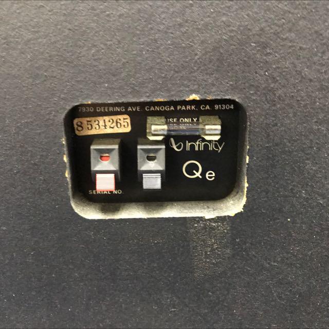 Infinity qe speakers dimensions for carry