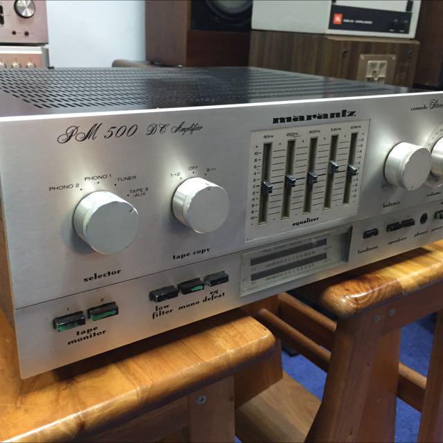 Vintage Marantz PM500 Int Amp, Audio, Other Audio Equipment on Carousell