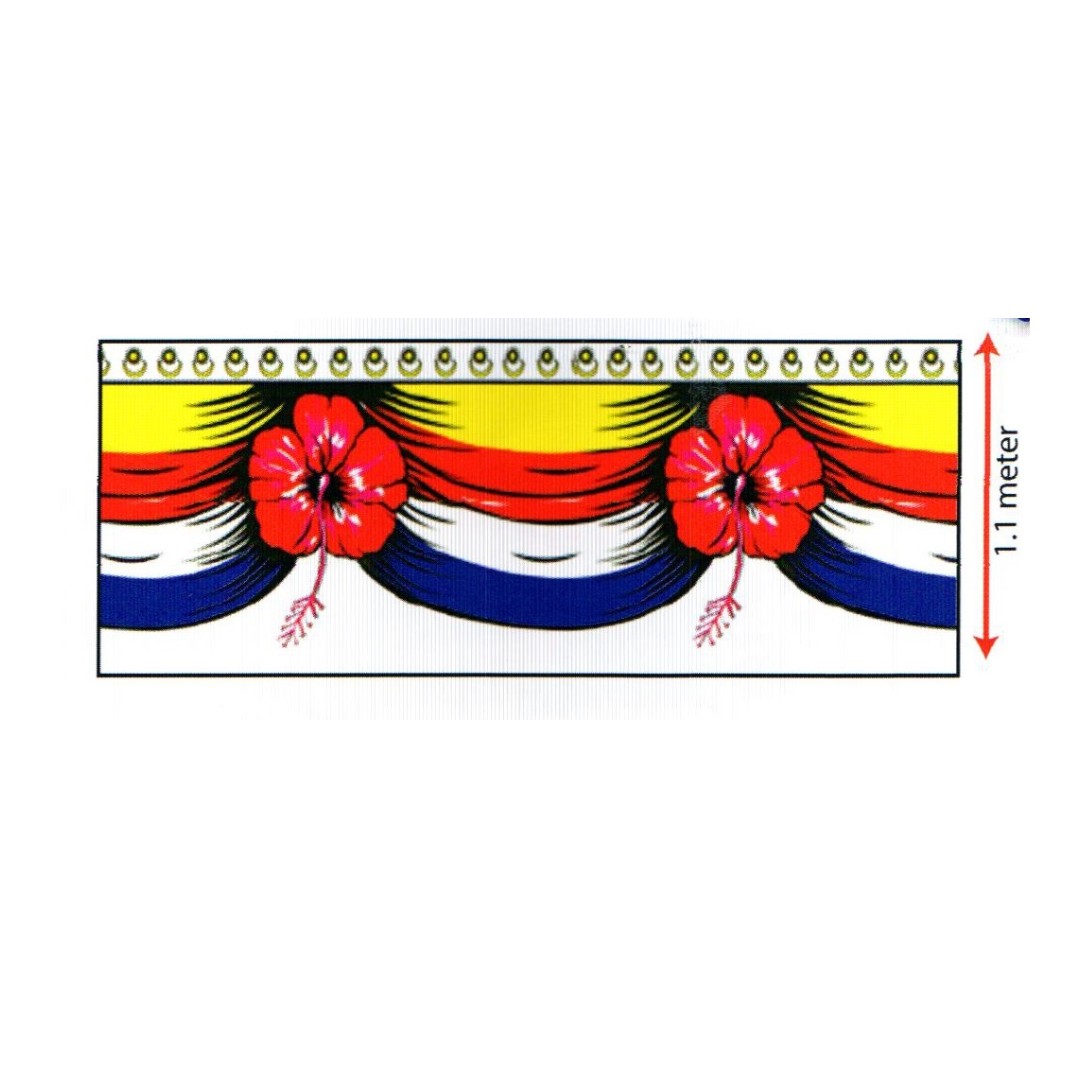Banner Bunga Raya (Hibiscus Cloth Banner)(P-SPS-0047), Hobbies & Toys ...