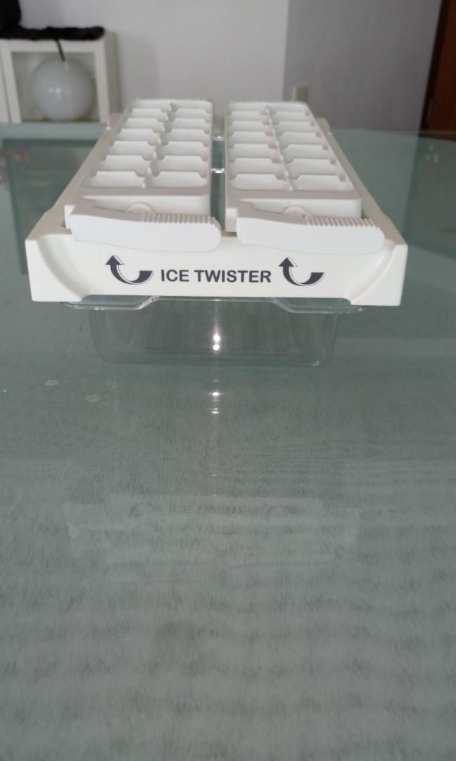 For fridge - ice making tray and container with ice twister release ...
