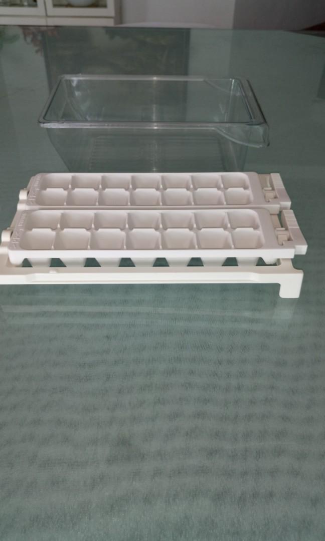 For fridge - ice making tray and container with ice twister release ...