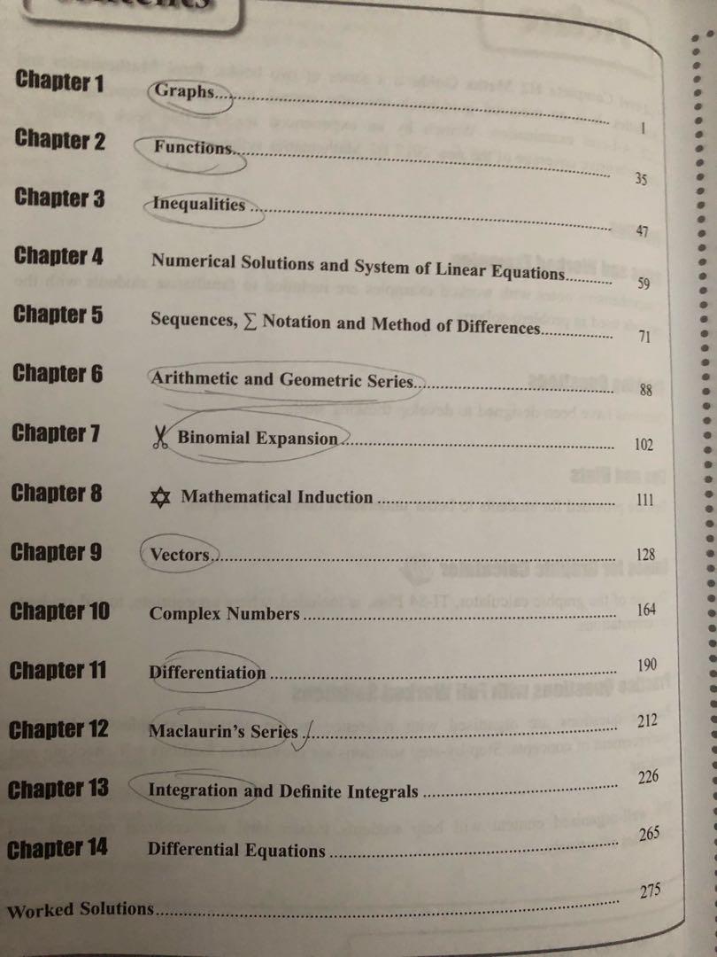 JC junior college H2 mathematics maths practice guide book pure ...