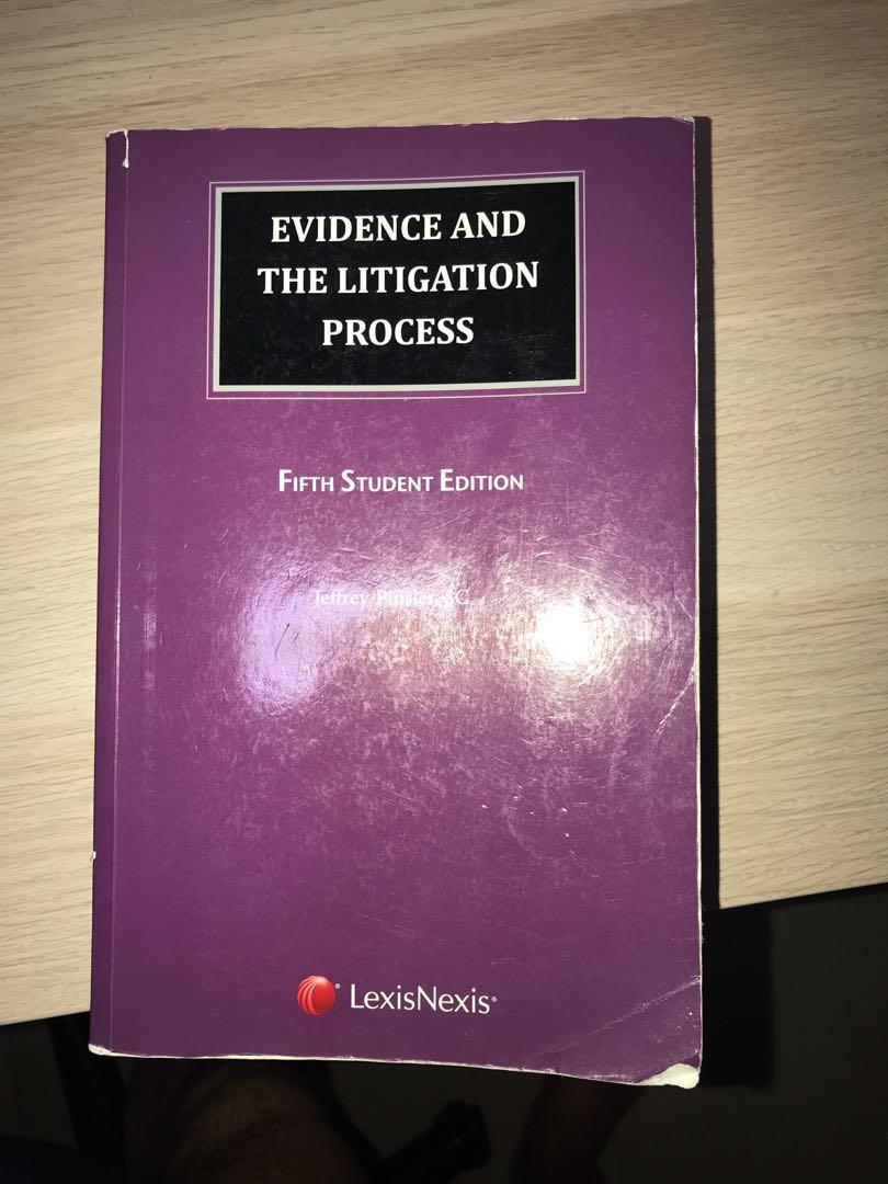 Law textbook: Evidence and the Litigation, Hobbies & Toys, Books ...