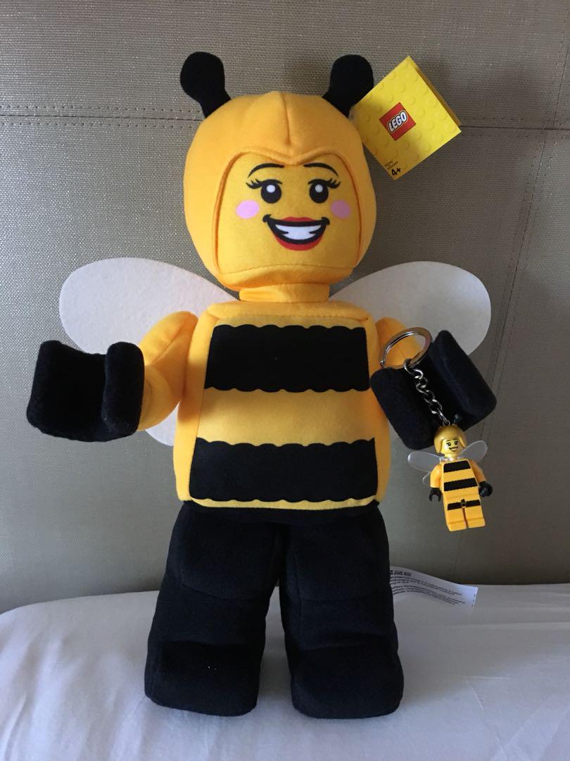 Lego Bee Minifigure Plush, 興趣及遊戲, 玩具 & 遊戲類 - Carousell