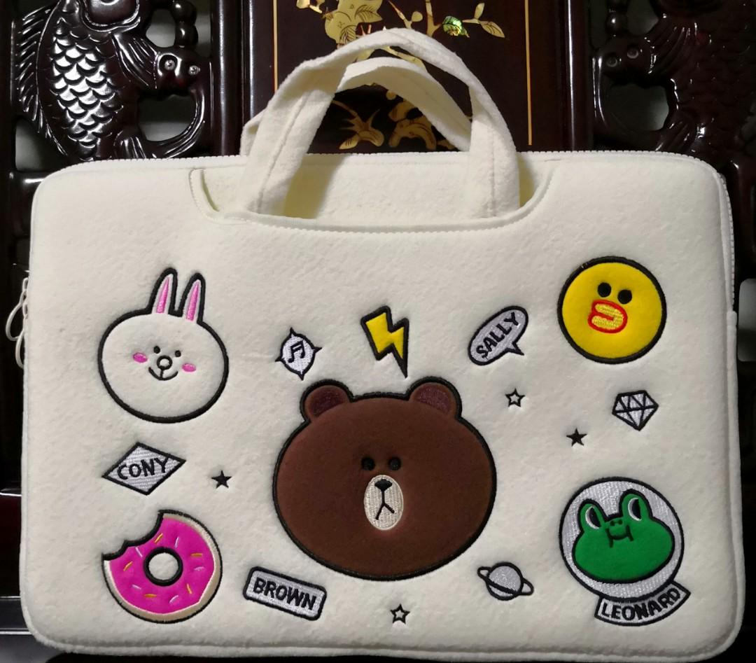 Line friends Laptop Bag, Women's Fashion, Bags & Wallets, Tote Bags on ...